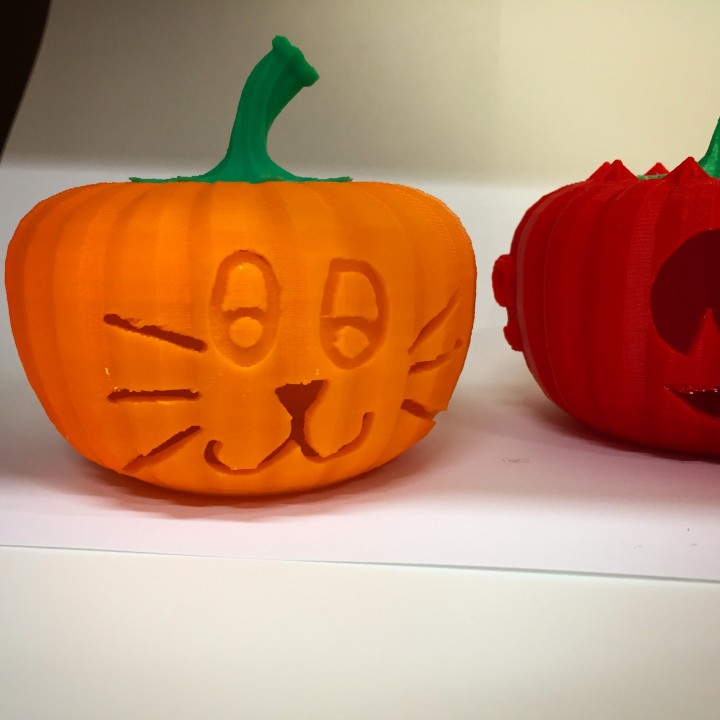 3D Printable Custom Halloween Pumpkin by Jon Cleaver