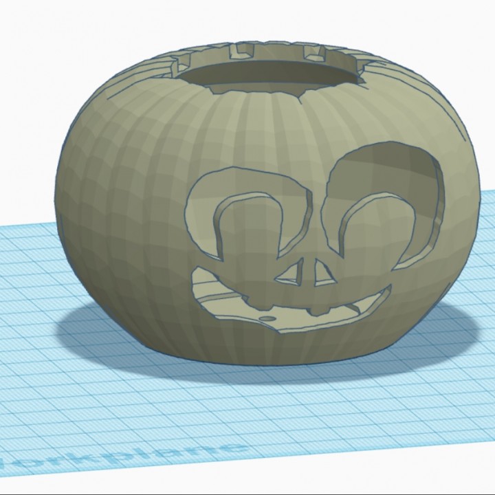 3D Printable Custom Halloween Pumpkin by Jon Cleaver