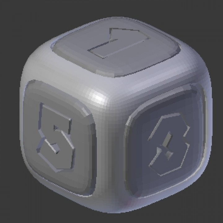 3D Printable Switch Mario Party dice by Lasio Wang