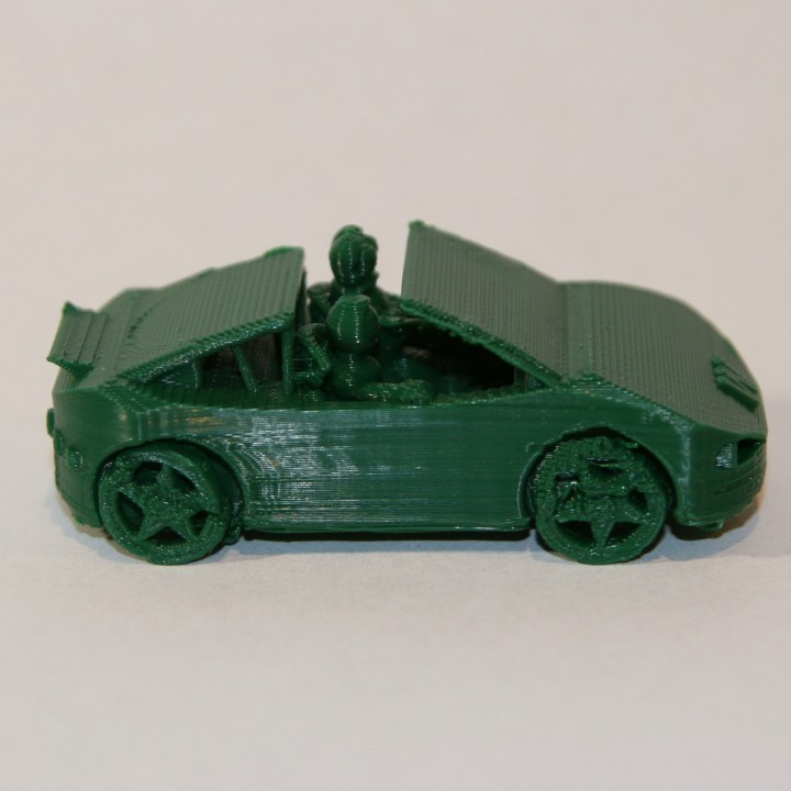 3D Printable Roadster Buddy Land Car by Sam Suchin
