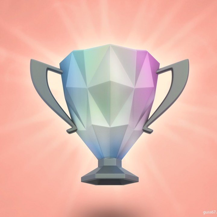 3D Printable Legendary Trophy | Clash Royale by Guss Theodoridis