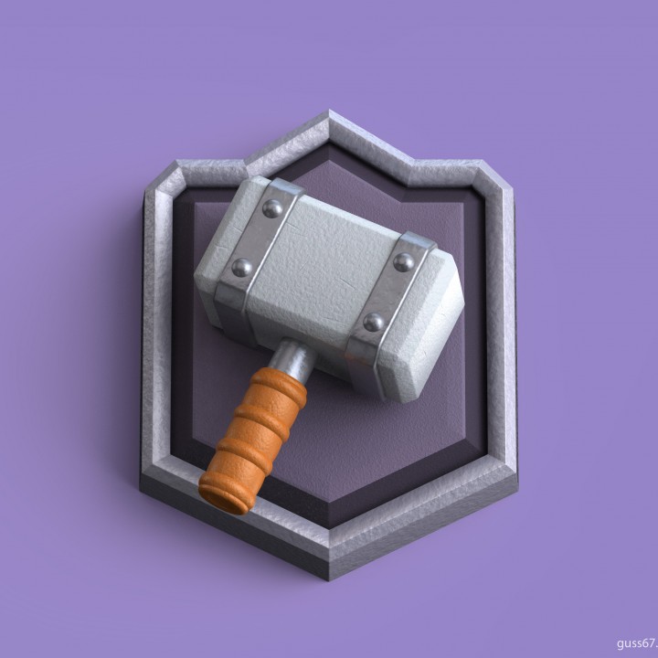 3D Printable Master II - Badge | Clash Royale by Guss Theodoridis
