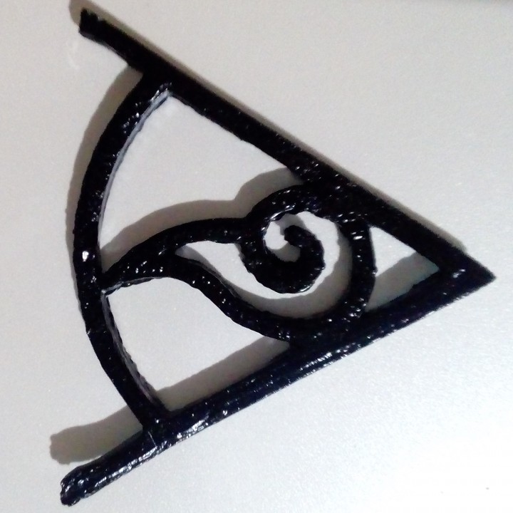 3D Printable The Hyuuga clan symbol for Keychain or Pendant by Juan A.