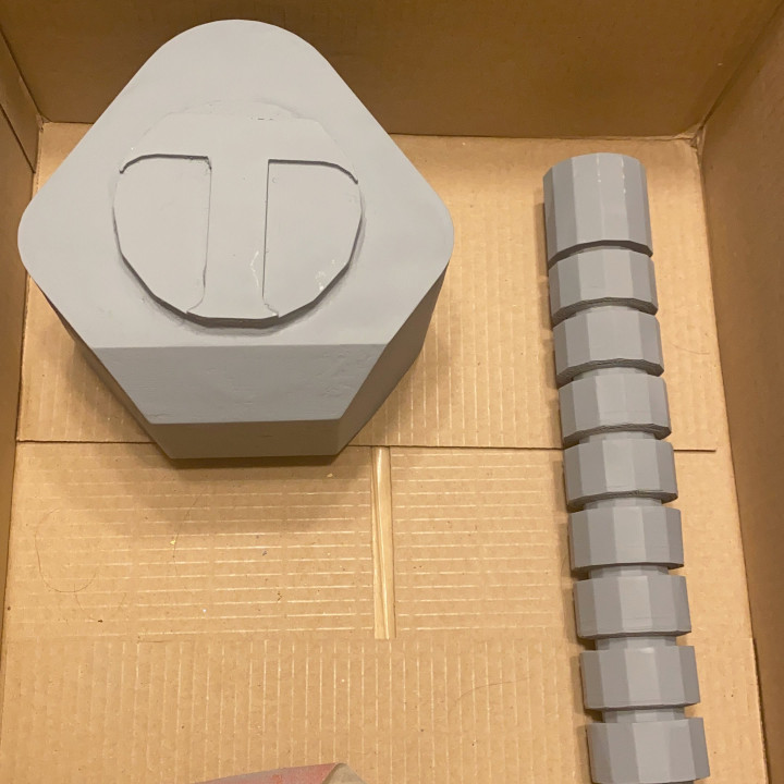 3D Print of ThunderStrike Mace v2 - Marvel Comics by Duskwight