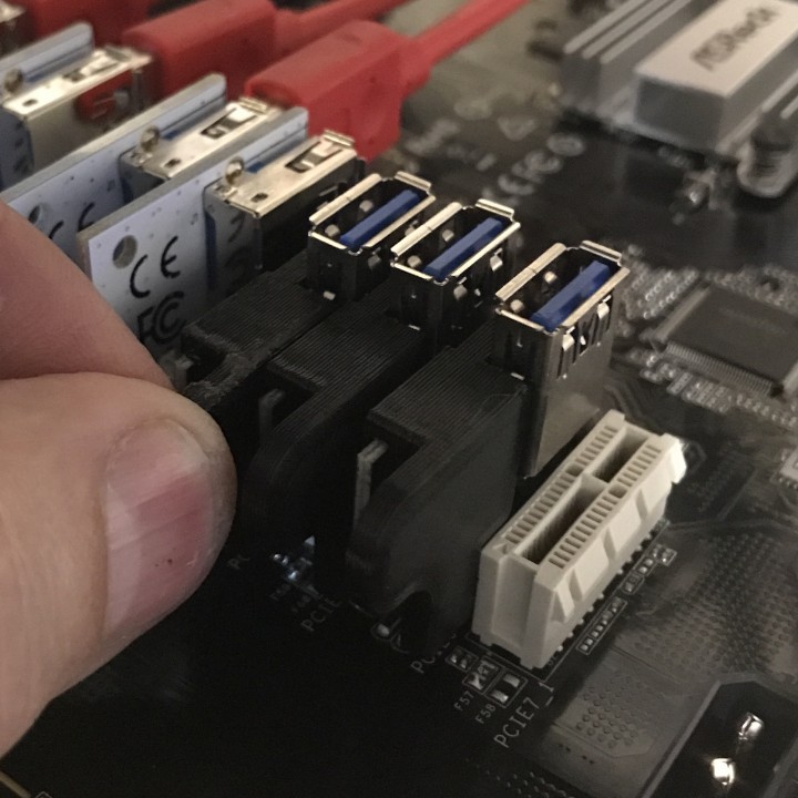3D Printable PCIe Riser Card Locking Clip, Mining Rig Accessories by ...