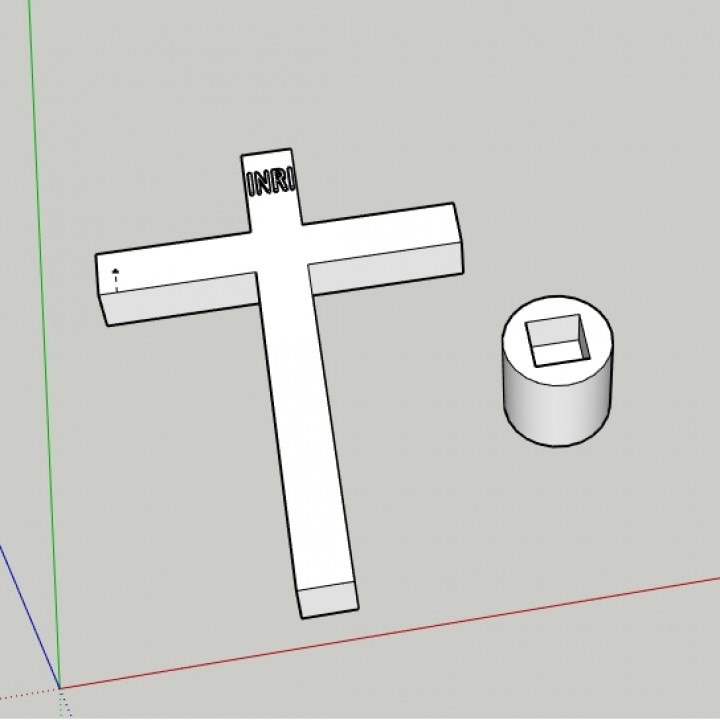 3D Printable The cross of Jesus by Zierer Dominik
