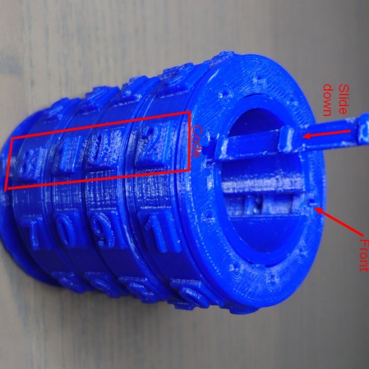 3D Printable Cryptex V2 by Bourgeois Emmanuel