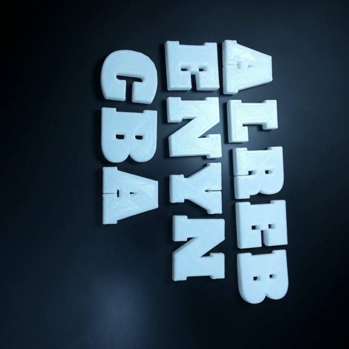 3D Printable Letters by Randy Voss