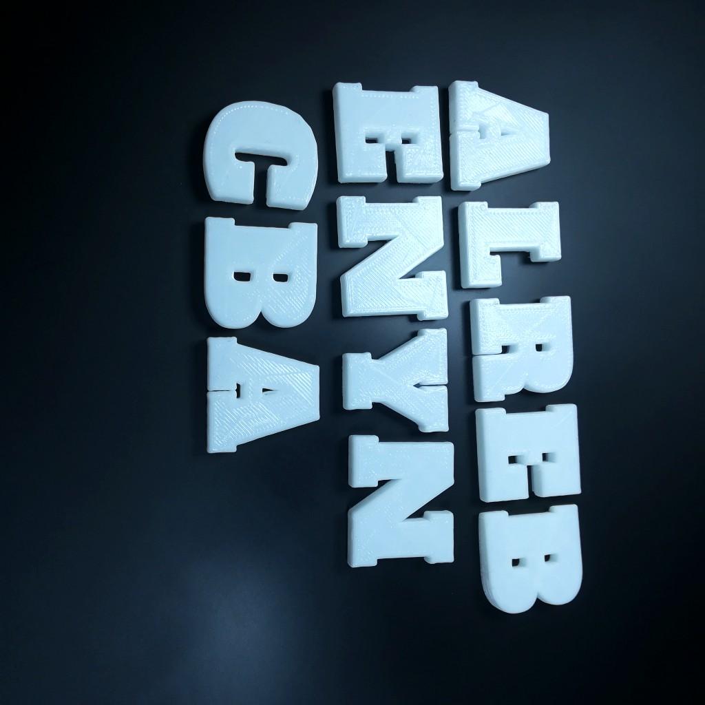 3D Printable Letters by Randy Voss