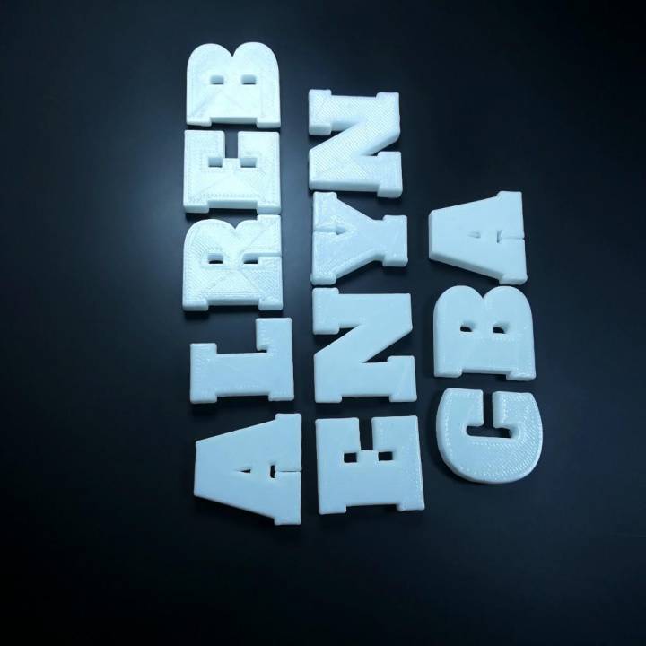 3D Printable Letters by Randy Voss