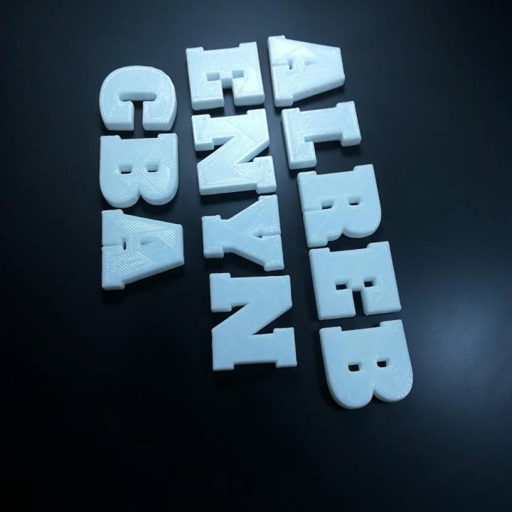 3D Printable Letters by Randy Voss