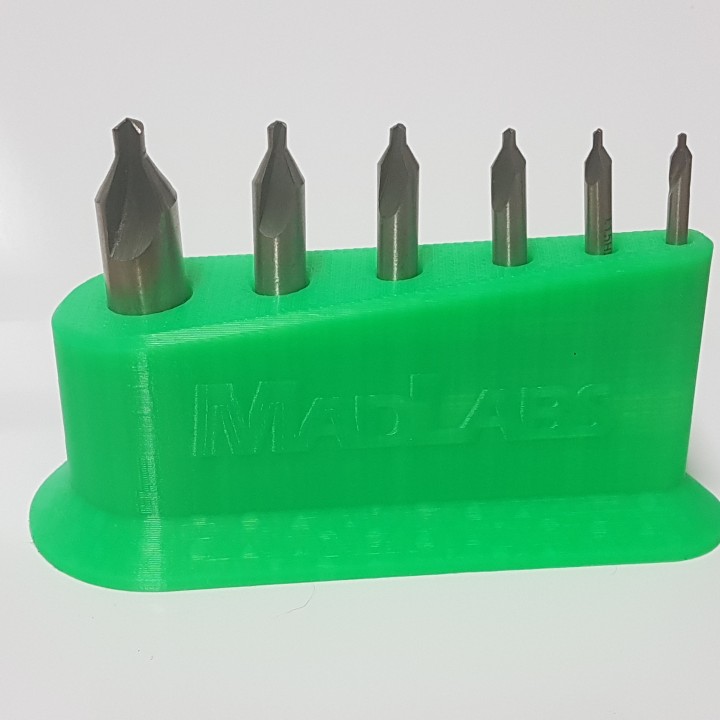 3D Printable Center Drill Bits Holder by Matej Auguštin