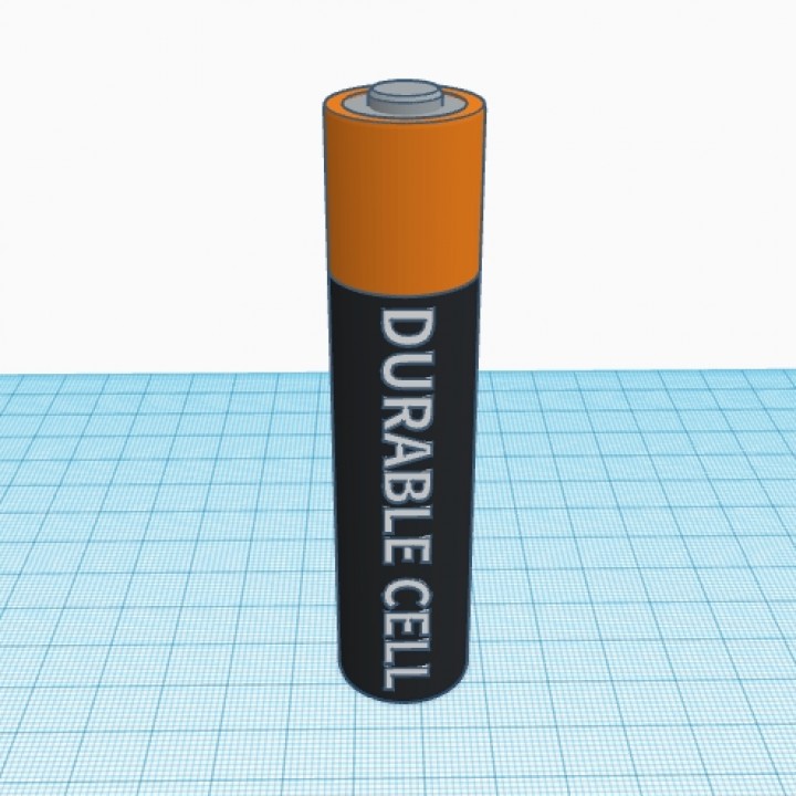 3D Printable AAAA Battery by R3D Art Studios