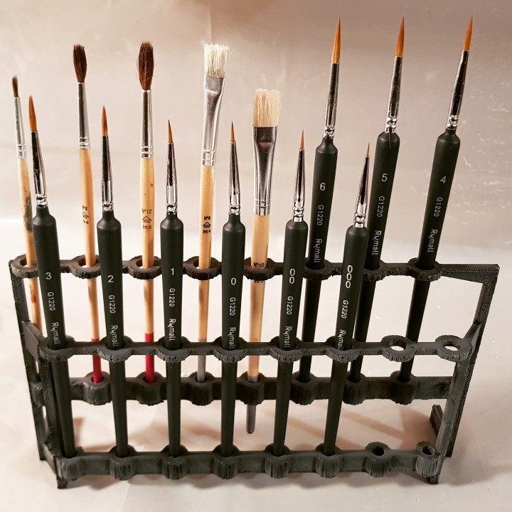 3D Printable Brush holder by Jeanblanc