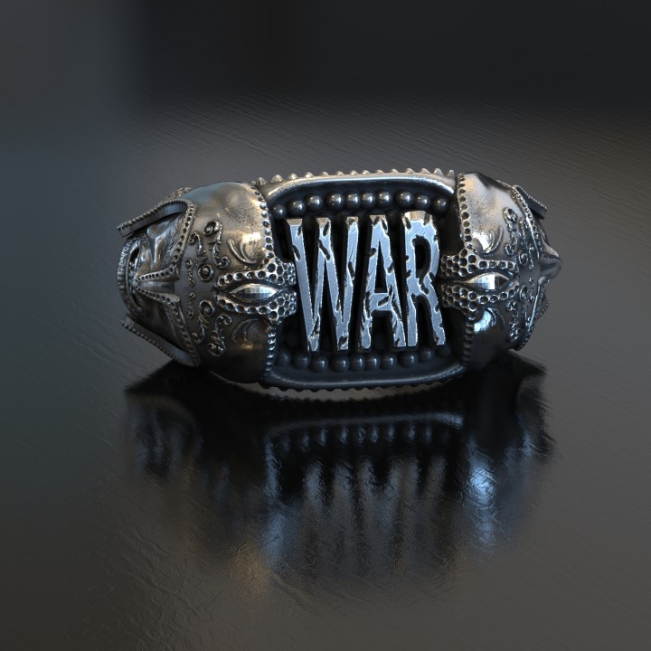 3D Printable The War Ring by Andrea Crazer