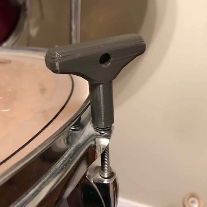3D Printable Large Universal Drum Key by Josh Taylor