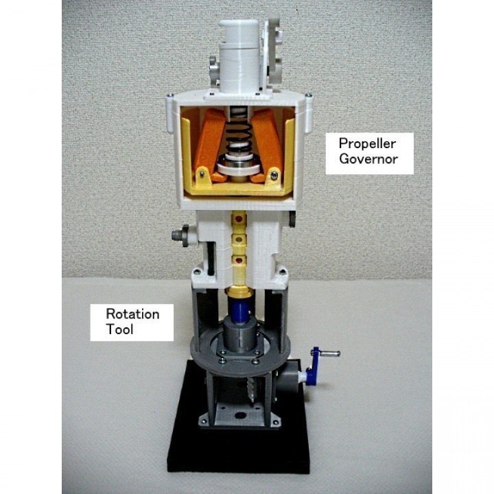 3D Printable Rotation Tool for Propeller Governor by Motoo Kondo