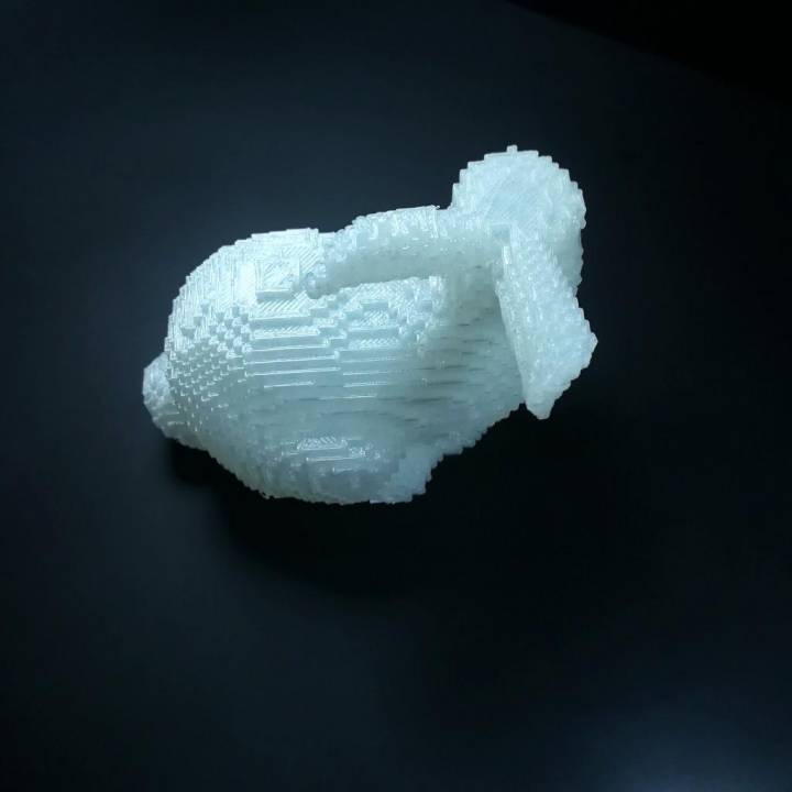 3D Printable Pixel Bunny by Matthew Kaye