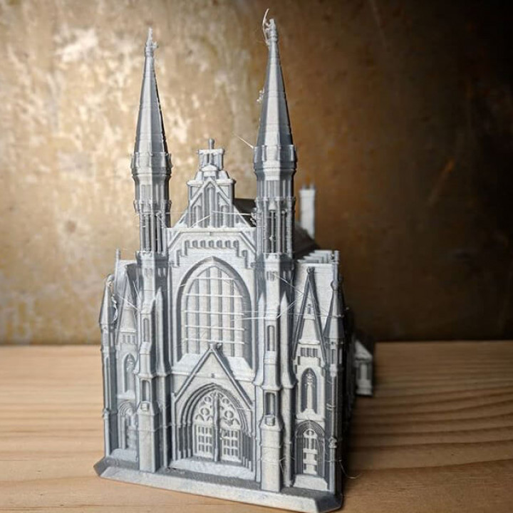 3D Printable Birmingham Cathedral - Alabama by MiniWorld3D