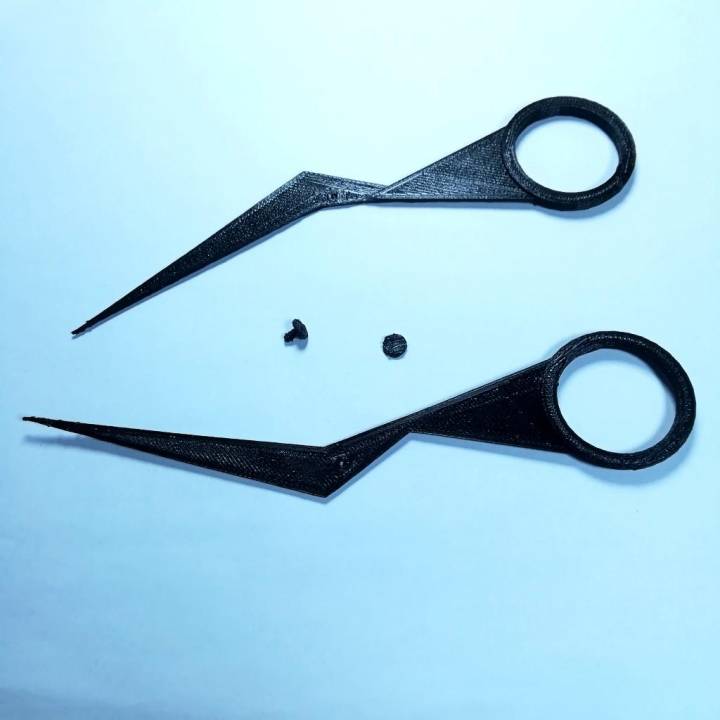 3D Printable Scissors (For 3D Print) by RedS