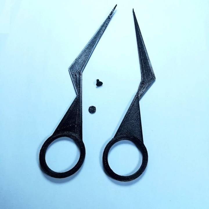 3D Printable Scissors (For 3D Print) by RedS