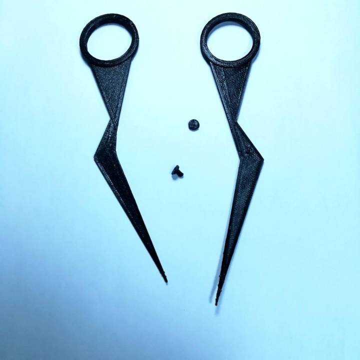 3D Printable Scissors (For 3D Print) by RedS