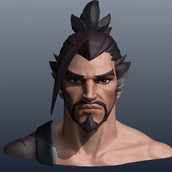 3D Printable Hanzo Overwatch by Yuriy Polishchuk
