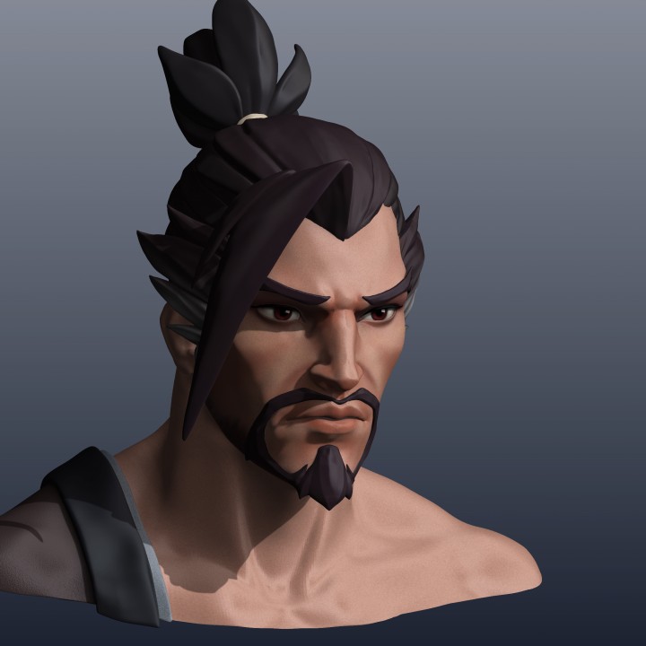 3D Printable Hanzo Overwatch by Yuriy Polishchuk