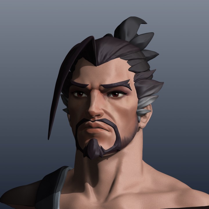 3D Printable Hanzo Overwatch by Yuriy Polishchuk