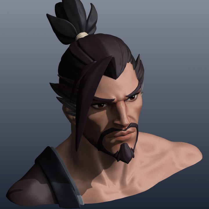 3D Printable Hanzo Overwatch by Yuriy Polishchuk