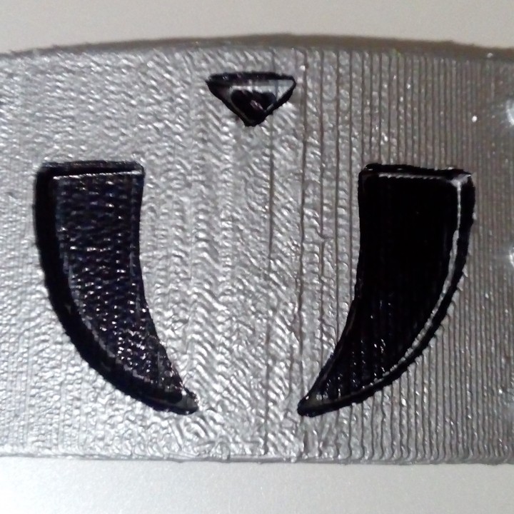 3D Printable Forehead Protector with the Inuzuka clan symbol by Juan A.