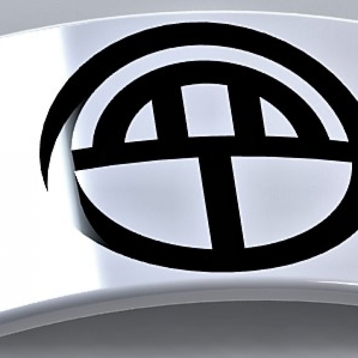 3D Printable Forehead Protector with the Yamanaka clan symbol by Juan A.