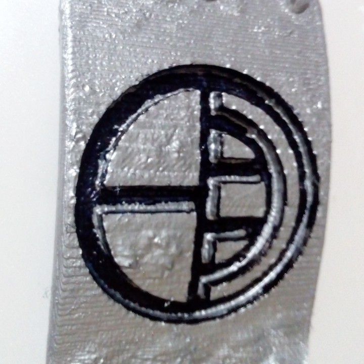 3D Printable Forehead Protector with the Yamanaka clan symbol by Juan A.