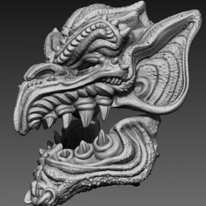 3D Printable Gargoyle Mask by Richard Hanson