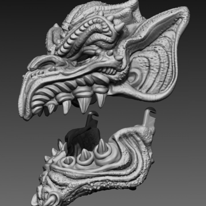 3D Printable Gargoyle Mask by Richard Hanson