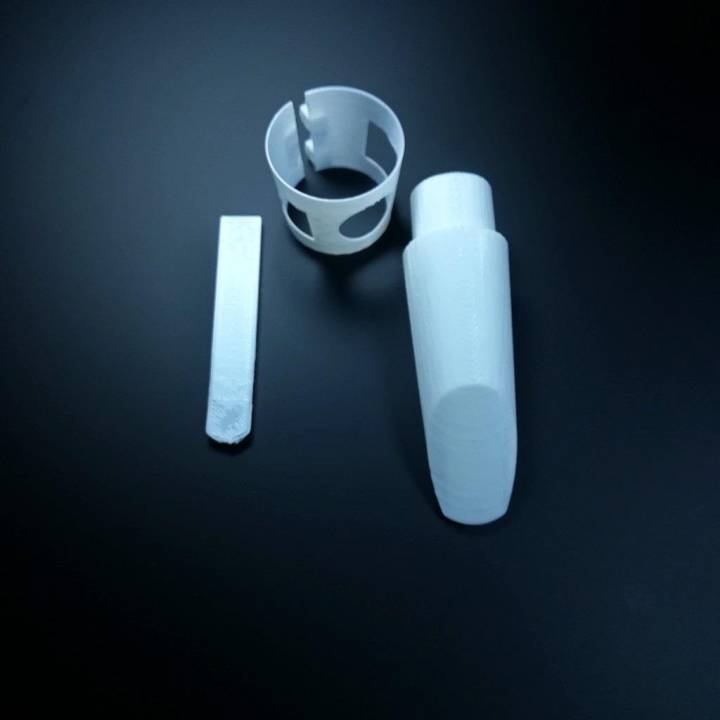 3D Printable clareinet mouthpiece w/reed by Hunter Michaelson