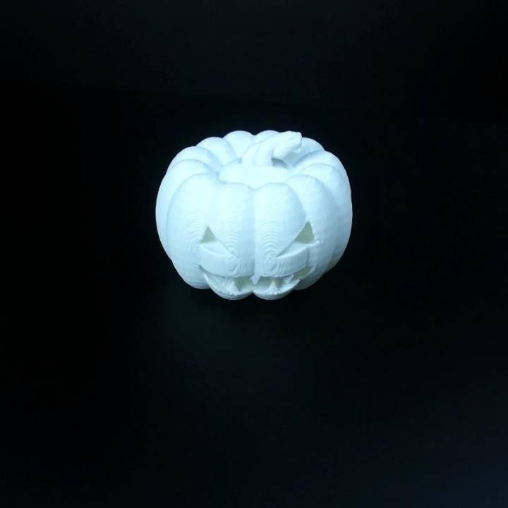 3D Printable Halloween Jack-O-Lantern by Parker Daffron