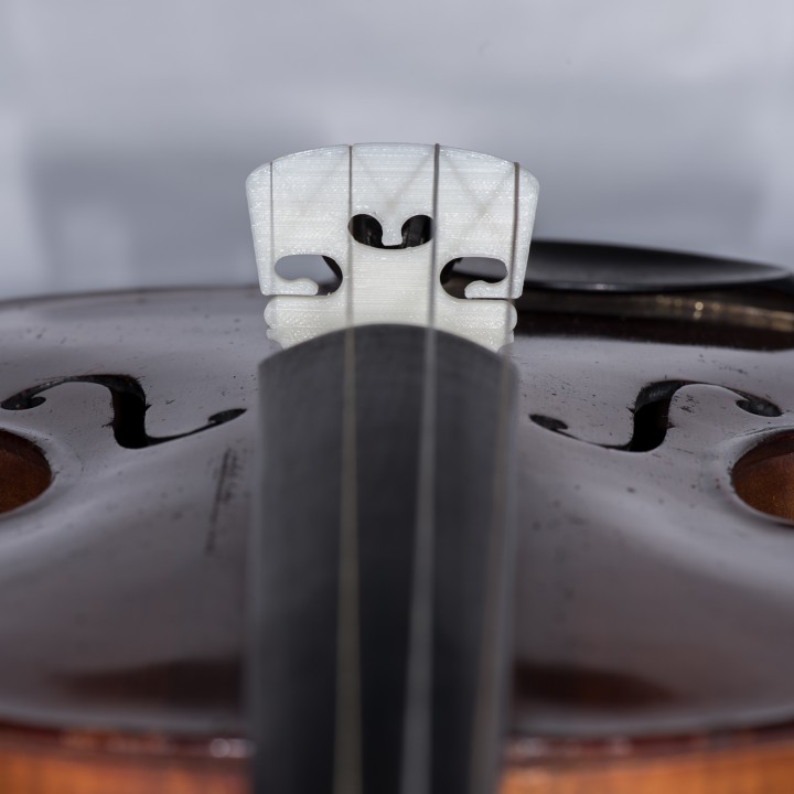 3D Printable 4/4 violin bridge by Maxwell Eve