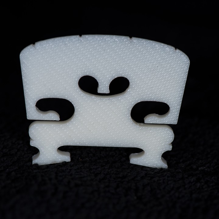 3D Printable 4/4 violin bridge by Maxwell Eve