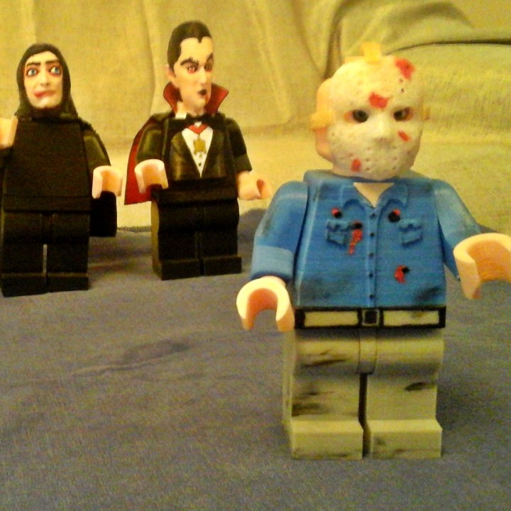 3D Printable LEGO GIANT JASON 13 FRIDAY by MYT