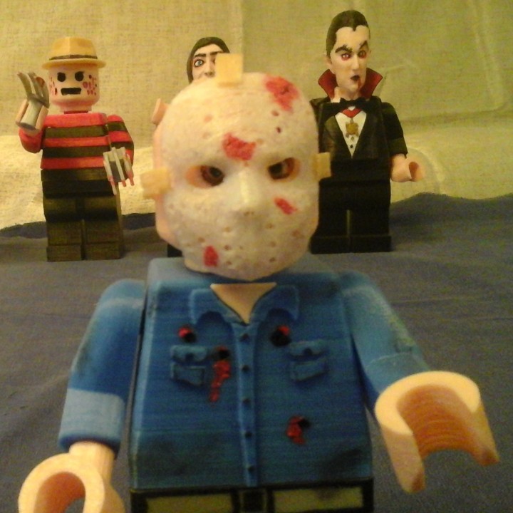 3D Printable LEGO GIANT JASON 13 FRIDAY by MYT