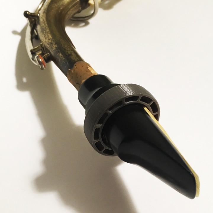 3D Printable Alto Saxophone Ring Ligature by Daniel Anderson