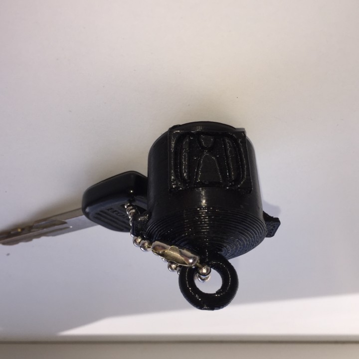 3D Printable rice cooker key charm with honda logo by Gustav Thaarslund
