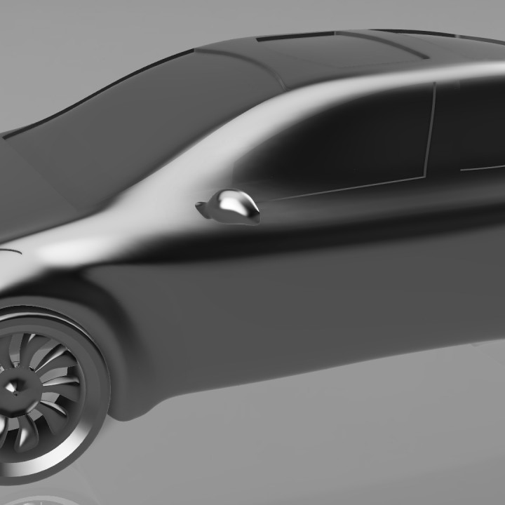 3D Printable Tesla model 3 by Deleted User