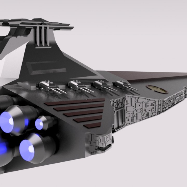 3D Printable Venator class star destroyer by Deleted User