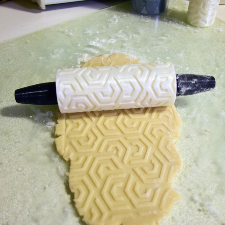 3D Printable Cookie Pattern Rollers Geometry Bundle by Tanya Wiesner