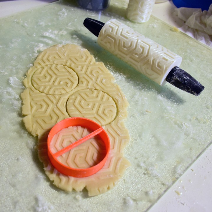 3D Printable Cookie Pattern Rollers Geometry Bundle by Tanya Wiesner