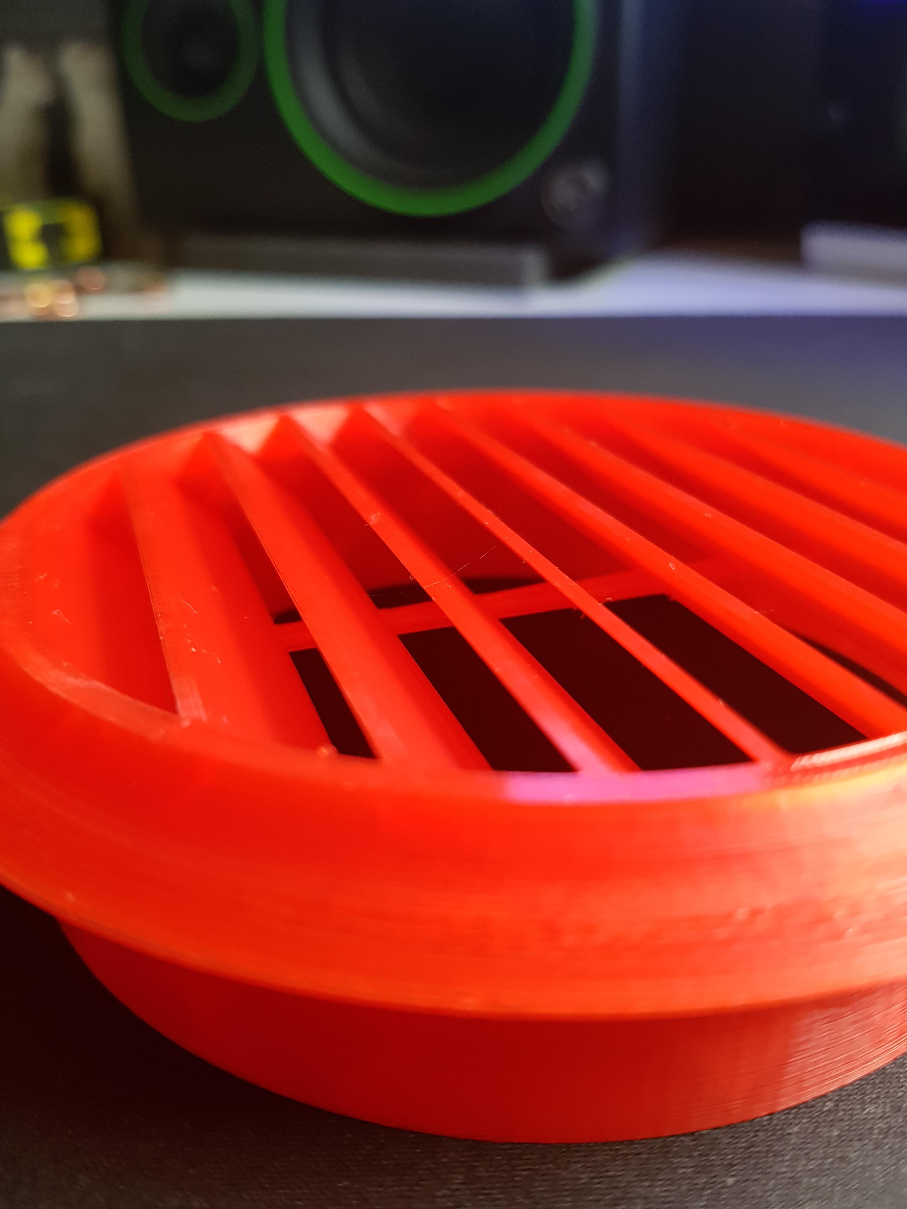 3D Printable Vent cover, Louver round 100mm by Michael Maier