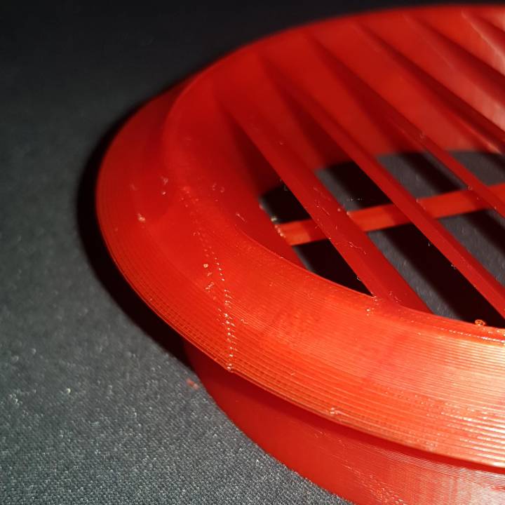 3D Printable Vent cover, Louver round 100mm by Michael Maier