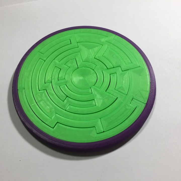 3D Printable Circle Puzzle by Jordan Dubois